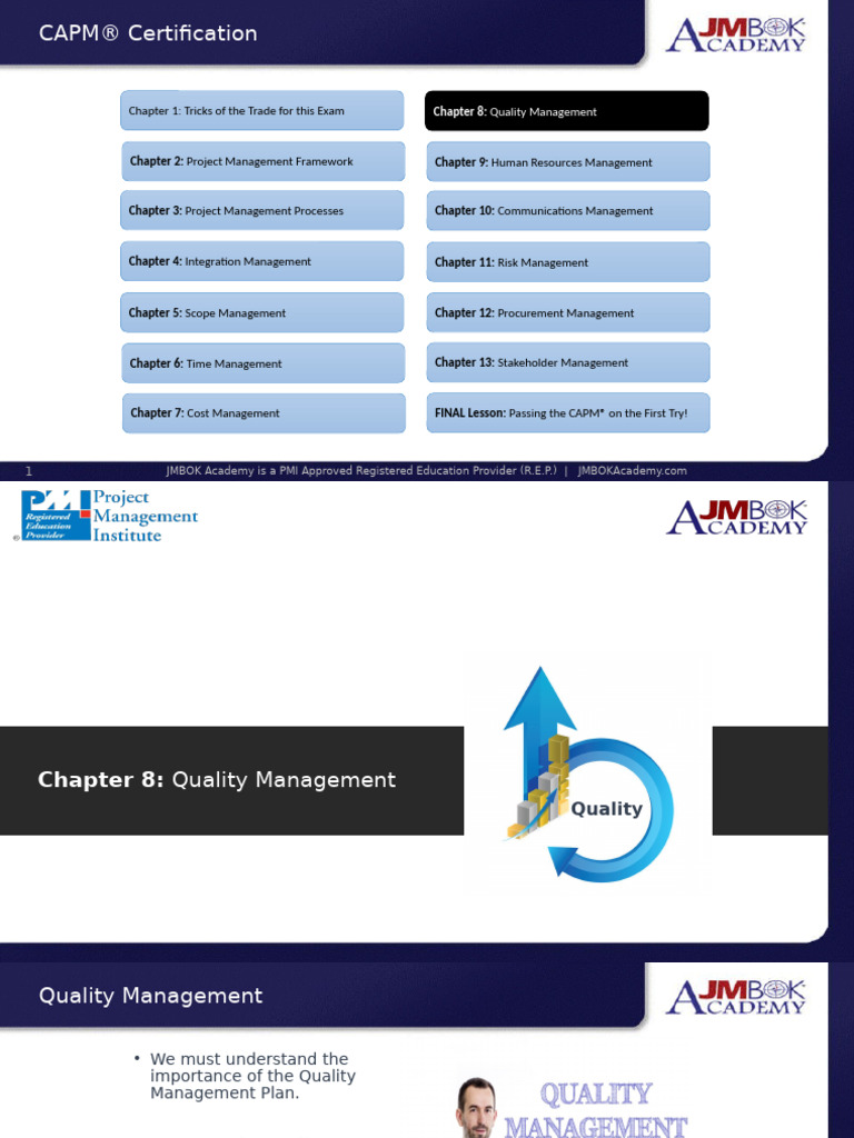 CAPM® Certification Chapter-8 | PDF