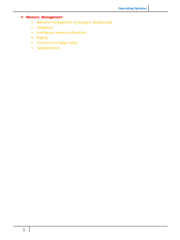 U4 Memory Management | PDF