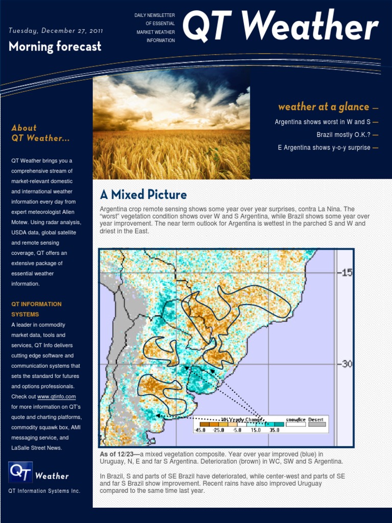Morning Forecast: A Mixed Picture | PDF | Weather | Weather Forecasting