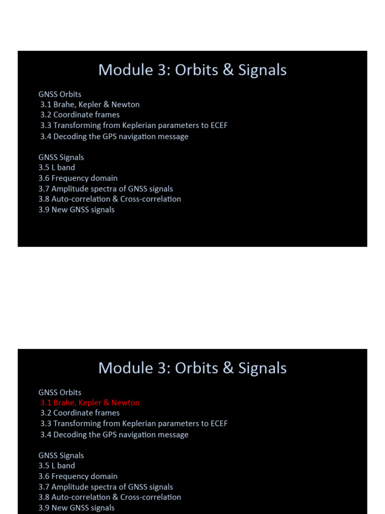 MOOC 3 Orbits & Signals | PDF