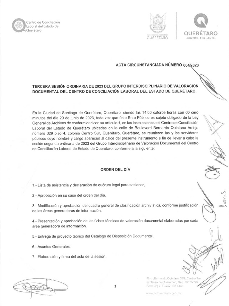 ACTA CIRCUNSTANCIADA SESIÓN 03 GIVD | PDF