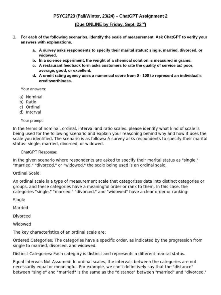 PSYC2F23 ChatGPT Assignment #2 | PDF