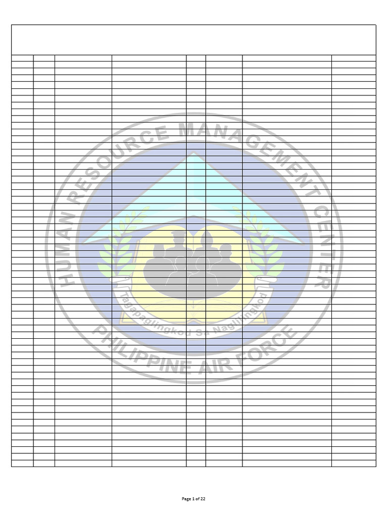 Top List of Pafocc Class 2025 Due For PFT | PDF