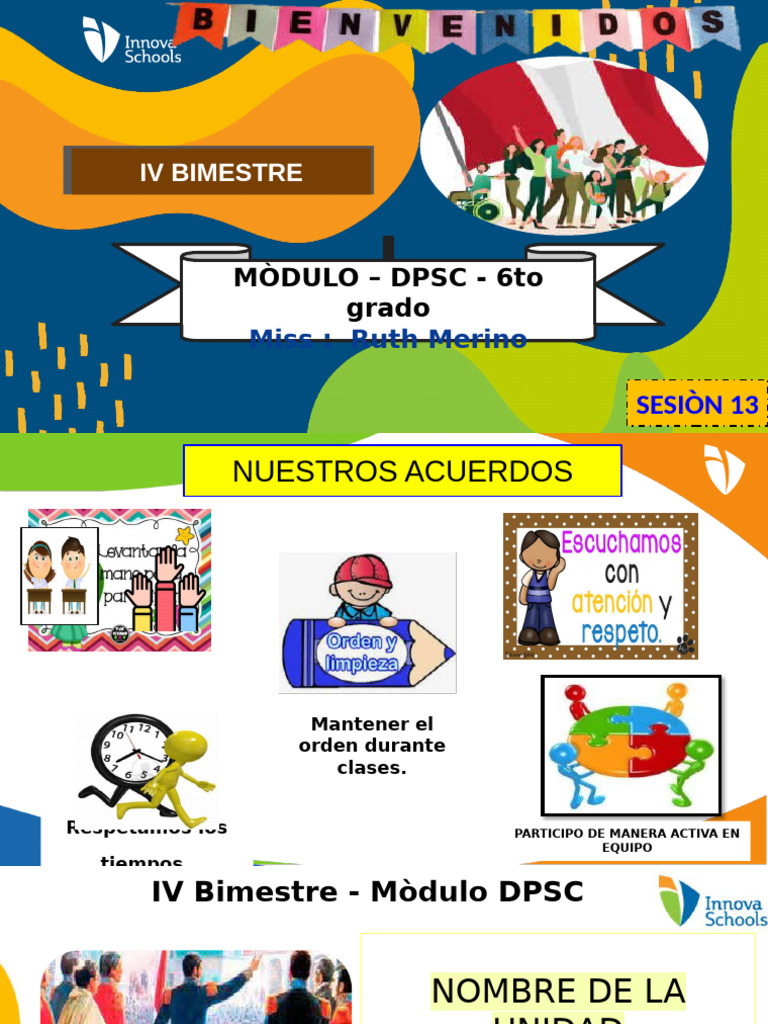 6to - Modulo DPSC - Sesiòn 13 y 14 Tríptico Final | PDF