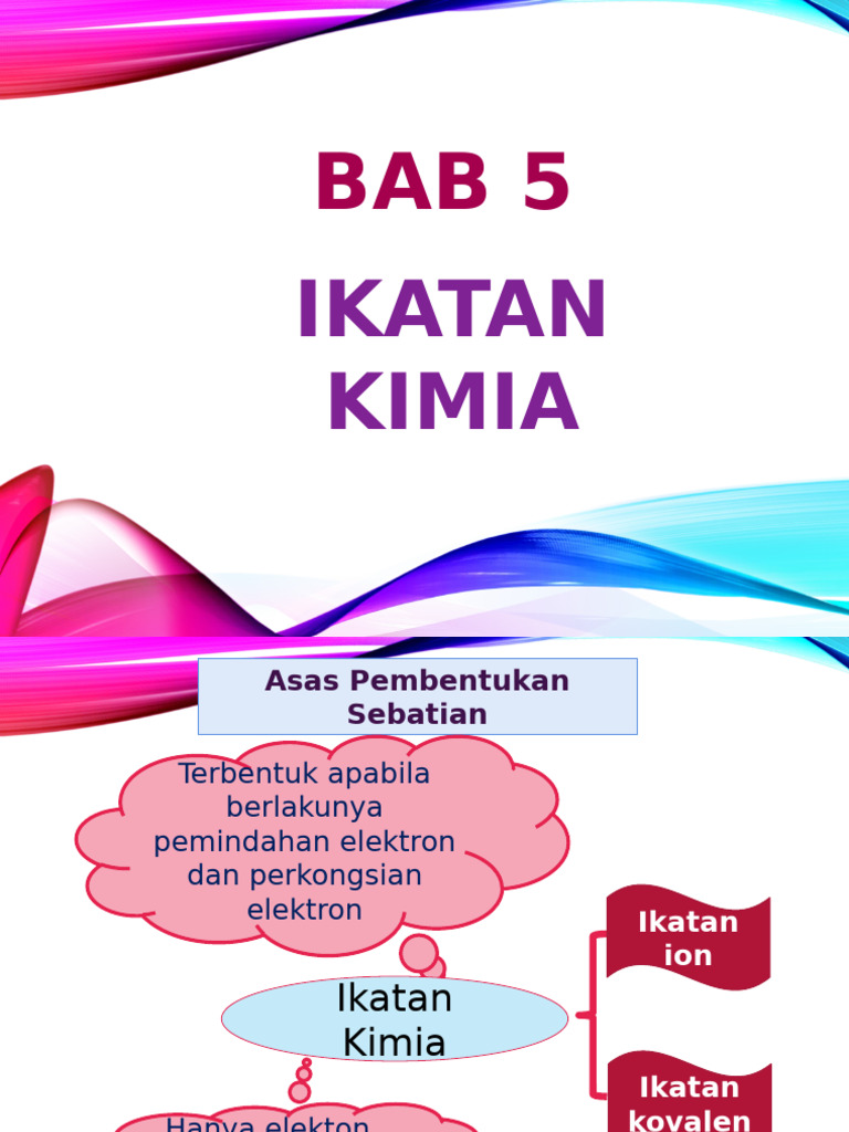 Bab 5 Asas Sebatian Kimia & Ikatan Ion | PDF