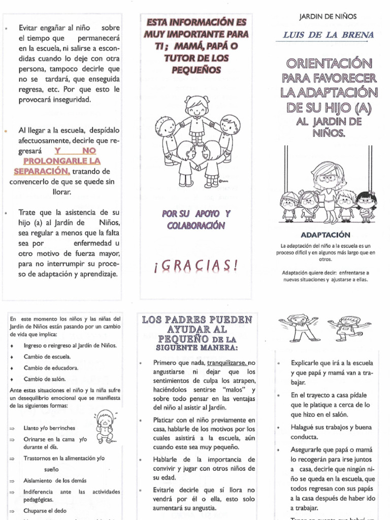 Triptico Adaptación | PDF
