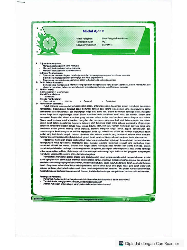 Modul Ajar IPA Kusmini | PDF