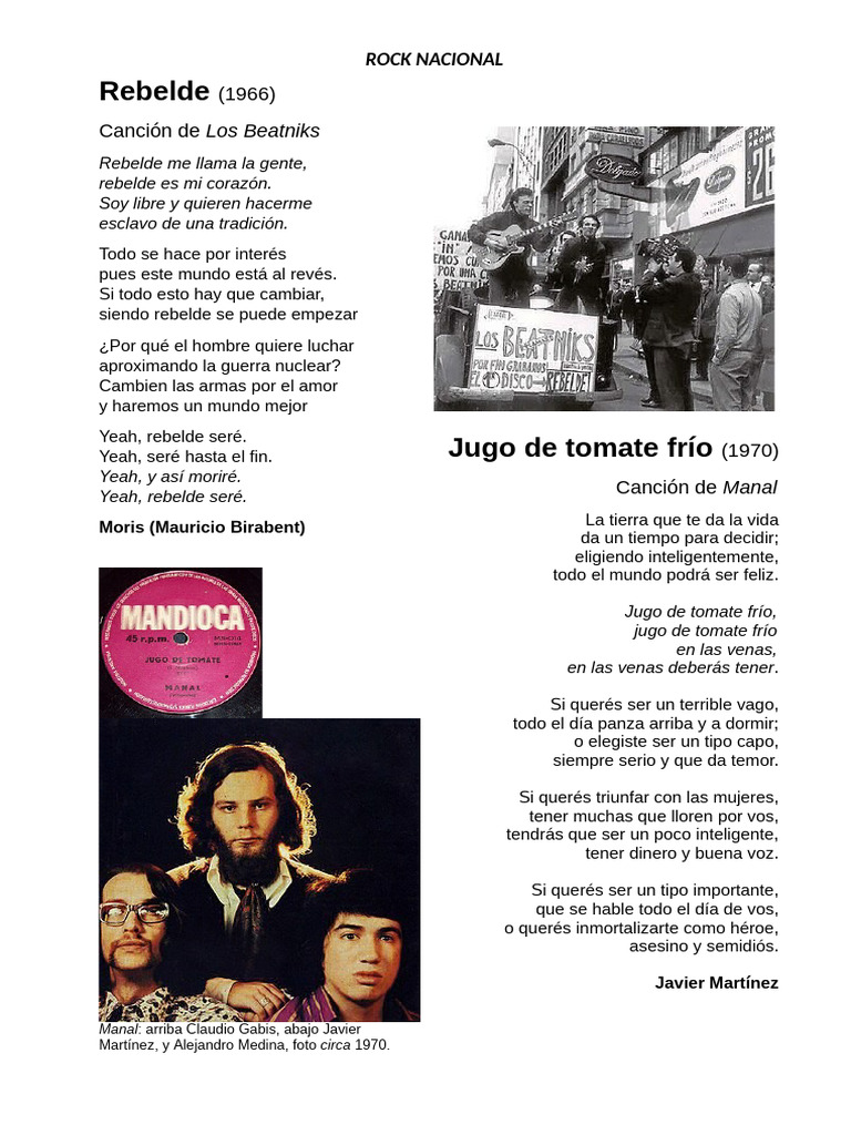 Letras de Rock | PDF