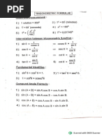 Trigonometric Formulas Guide | PDF | Trigonometric Functions | Euclidean Plane Geometry