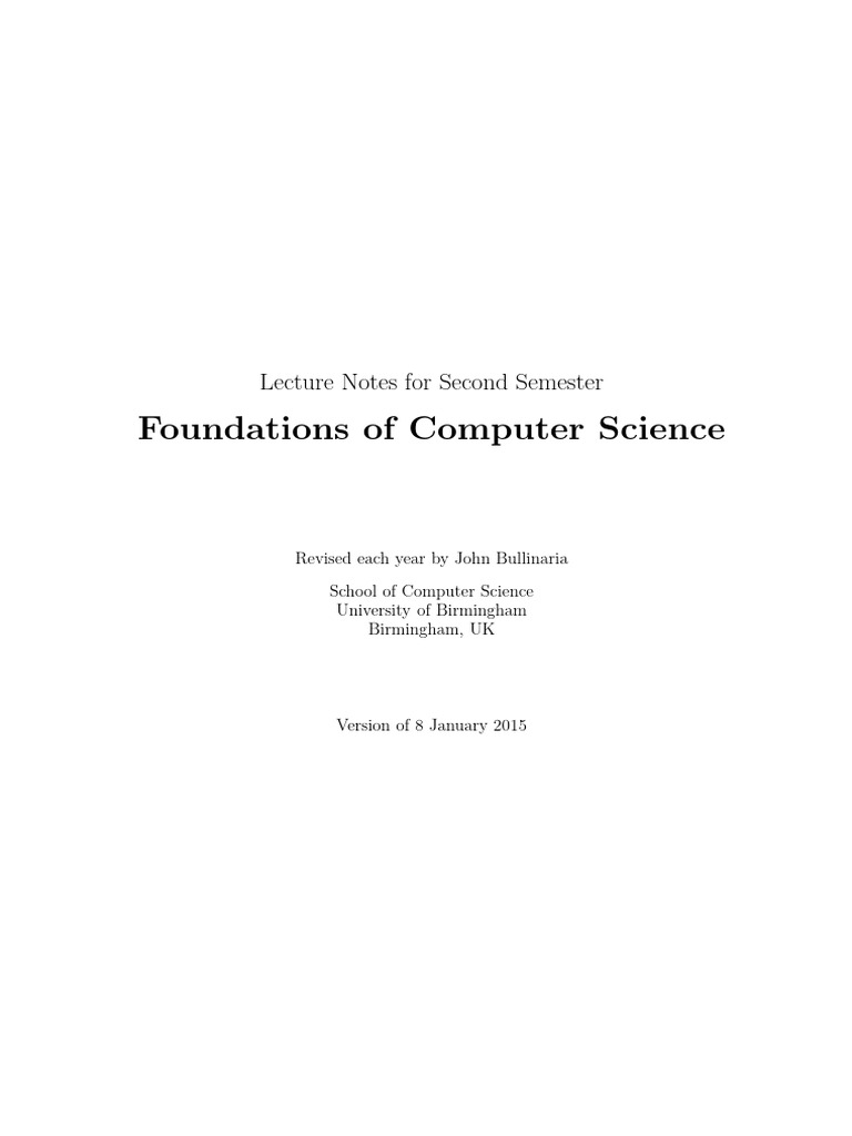 Foundations | PDF