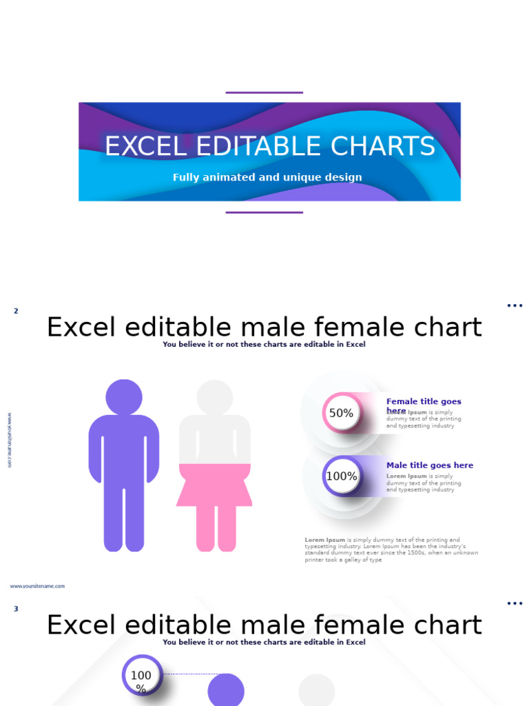 Editable Charts Animated | PDF | Communication Design | Written ...
