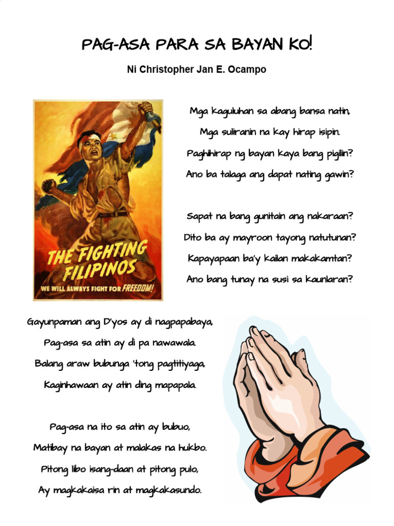 Tula Tungkol Sa Kapayapaan at Kaayusan | PDF