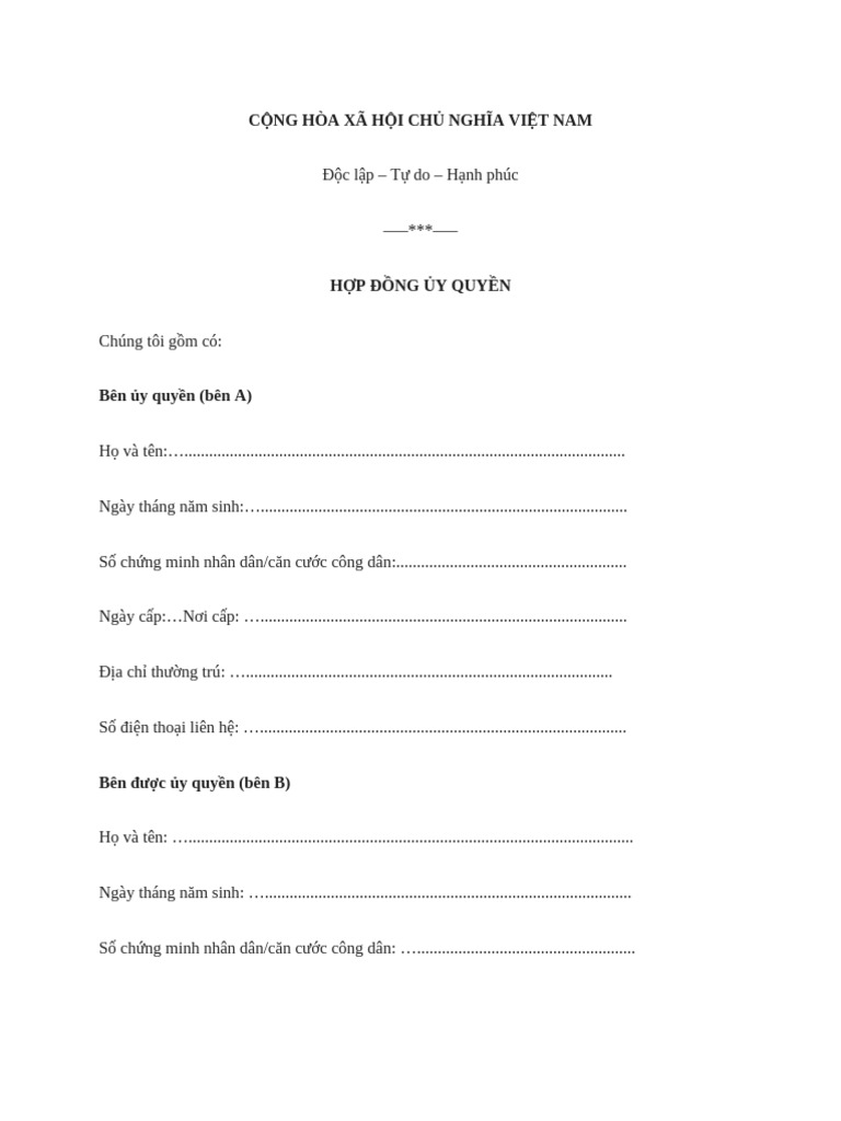 Giay Uy Quyen Su Dung Dat 2 2707120933 | PDF