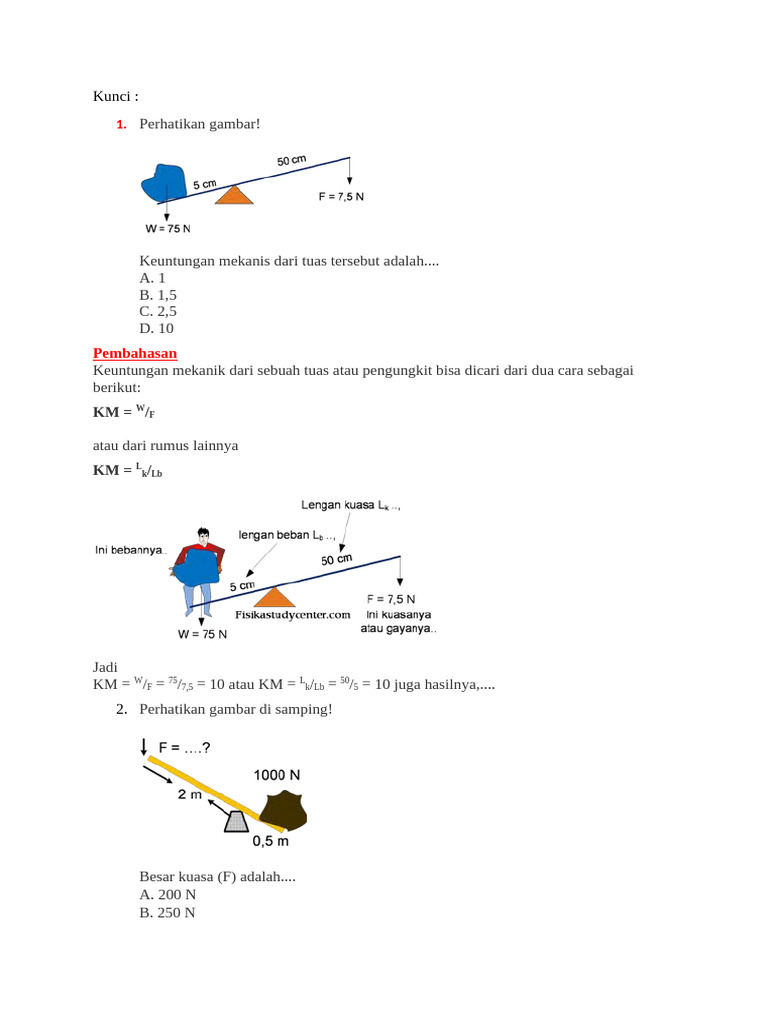 Soal + Kunci Tuas | PDF