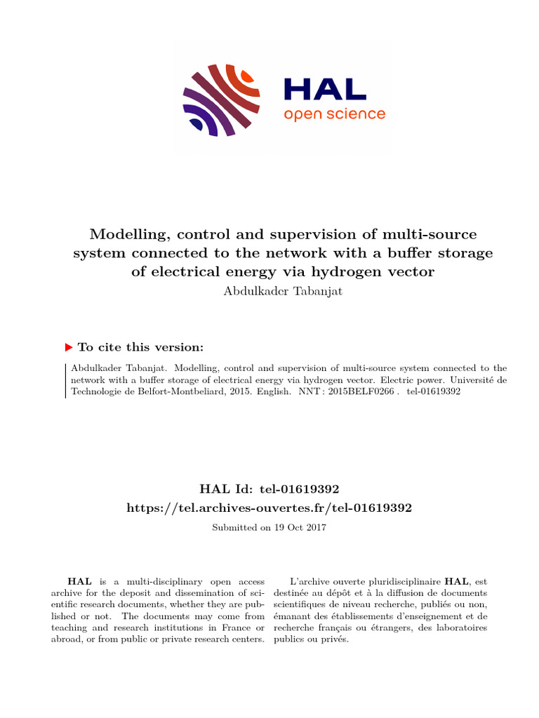 Modelling, Control and Supervision of Multi-Source System Connected To ...