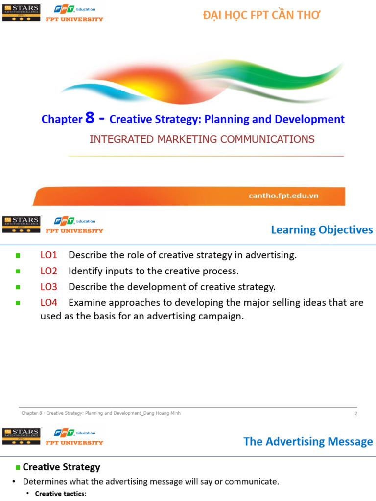 7 - MKT304 - Hoang Minh Dang - Chap 8 - Creative Strategy Planning and ...