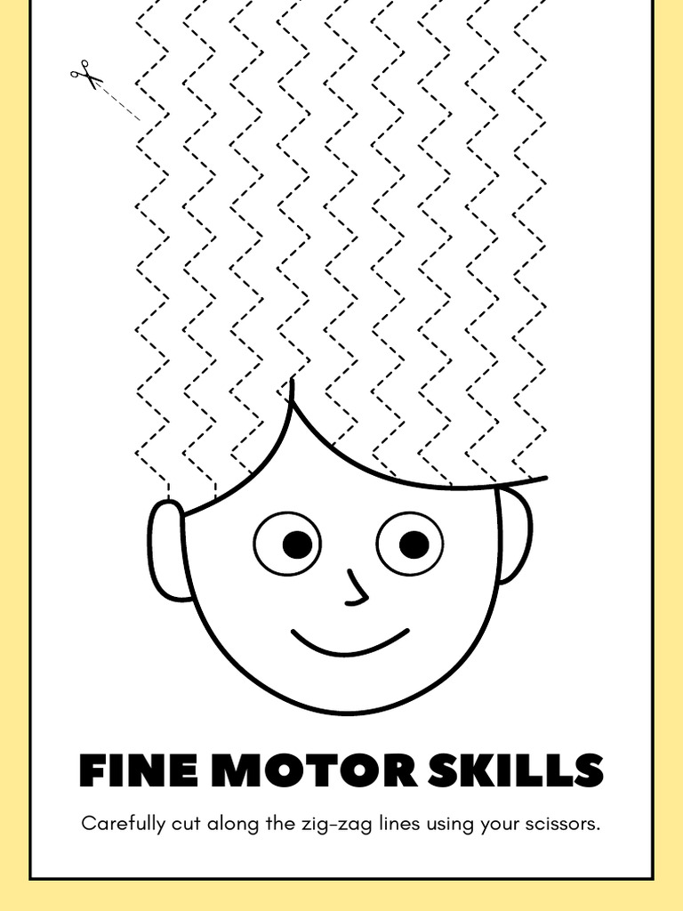 Colorful Scissor Skills Fine Motor Worksheets | PDF