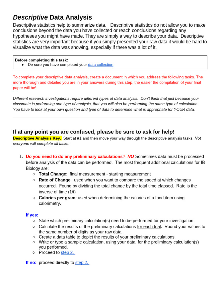 Descriptive Analysis-1 | PDF
