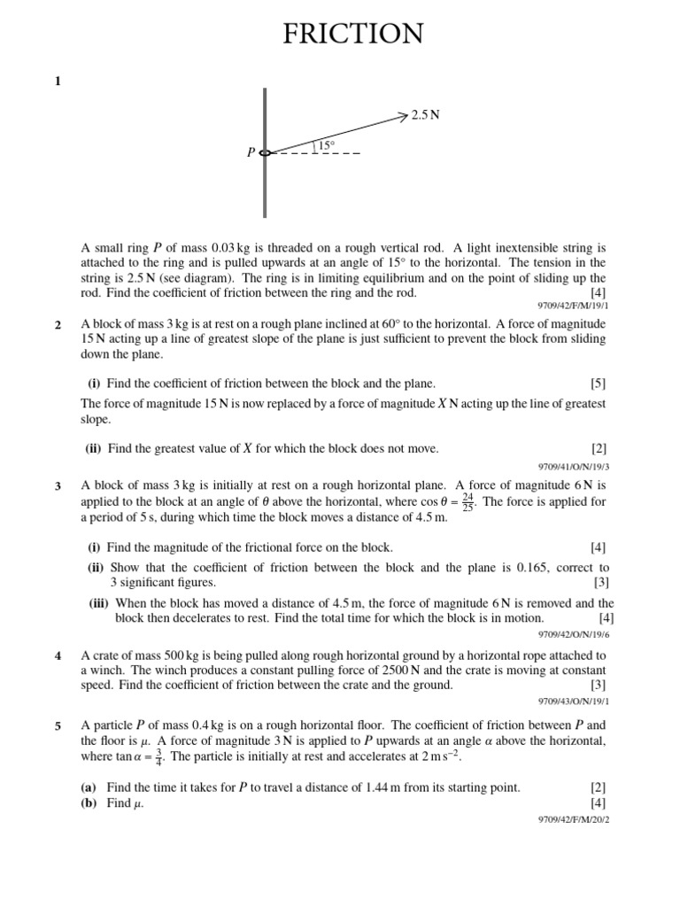 Chap 8-Friction | PDF