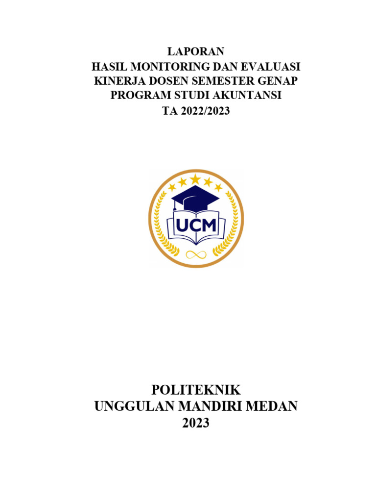 LAP. MONEV KINERJA DOSEN AKUNTANSI EM. GENAP TA. 2022-2023 | PDF