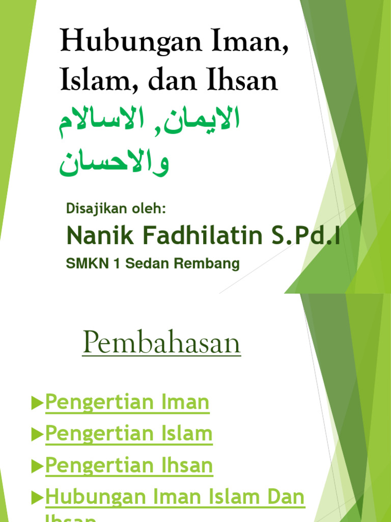 Iman Islam Ihsan | PDF