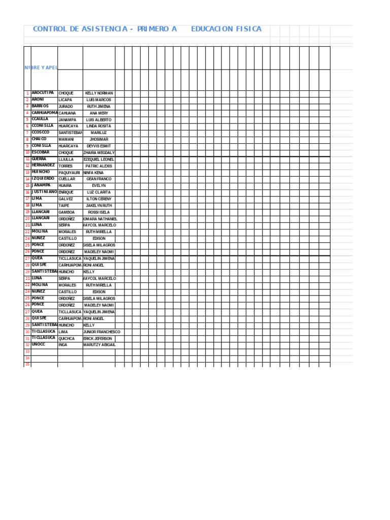 Cuarto A Educacion Fisica | PDF