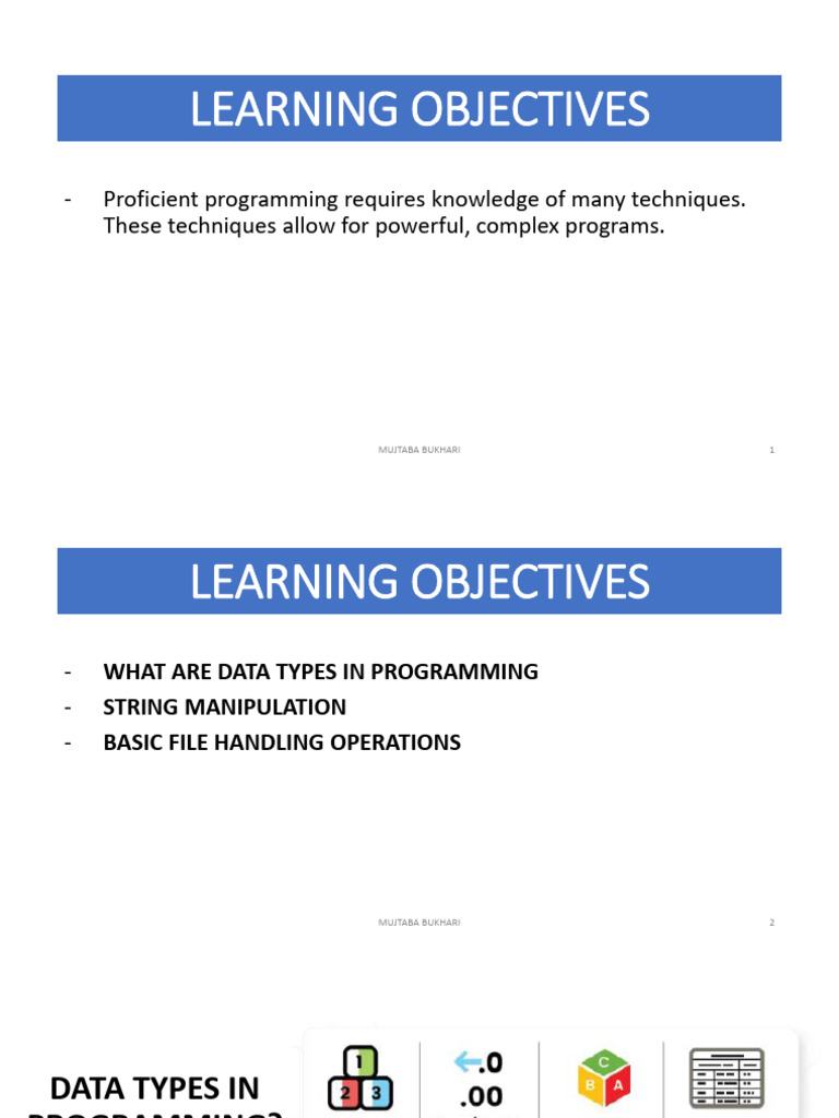 Presentation - Data Types | PDF