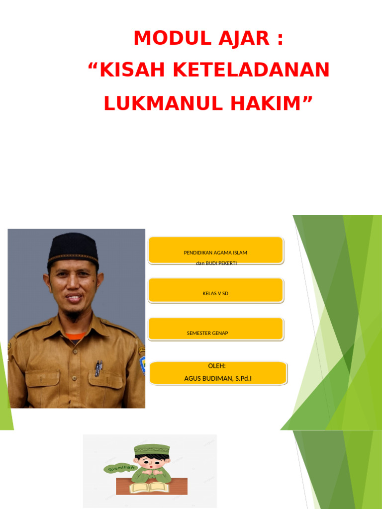 Modul Ajar Lukmanul Hakim | PDF
