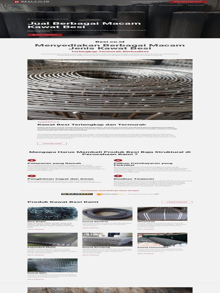 Supplier Kawat Besi Berkualitas Terbaik | PDF