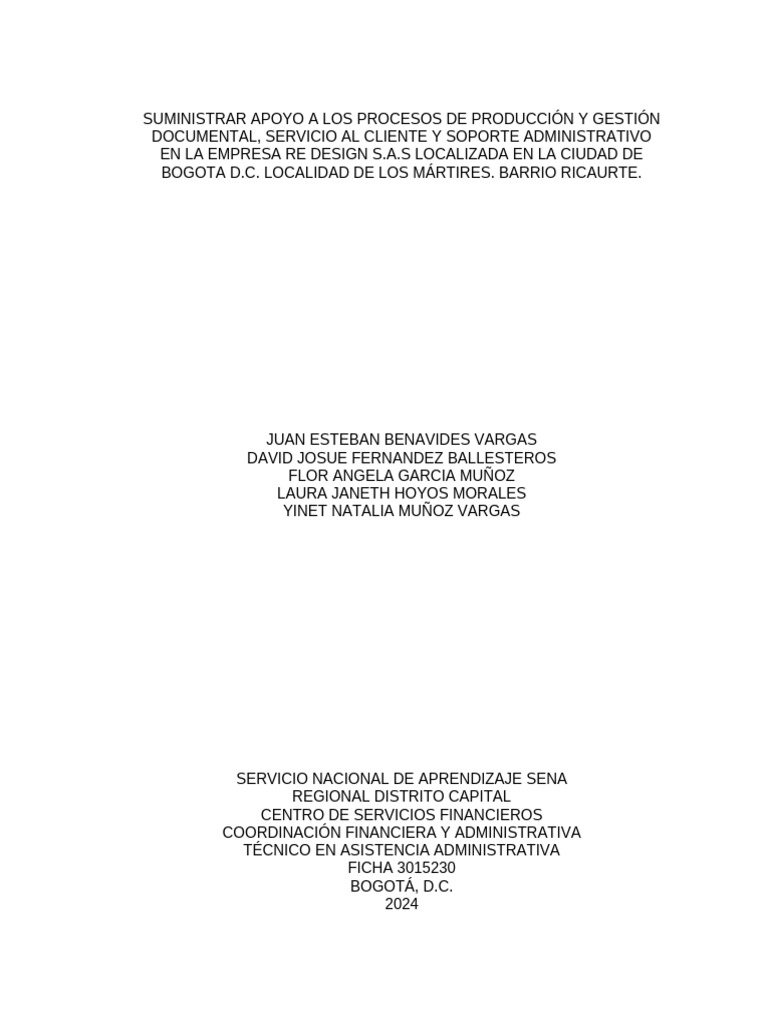 Proyecto Formativo | PDF