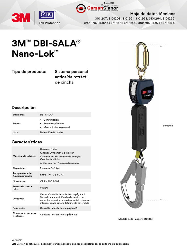 Ficha Técnica Nano-Lok | PDF