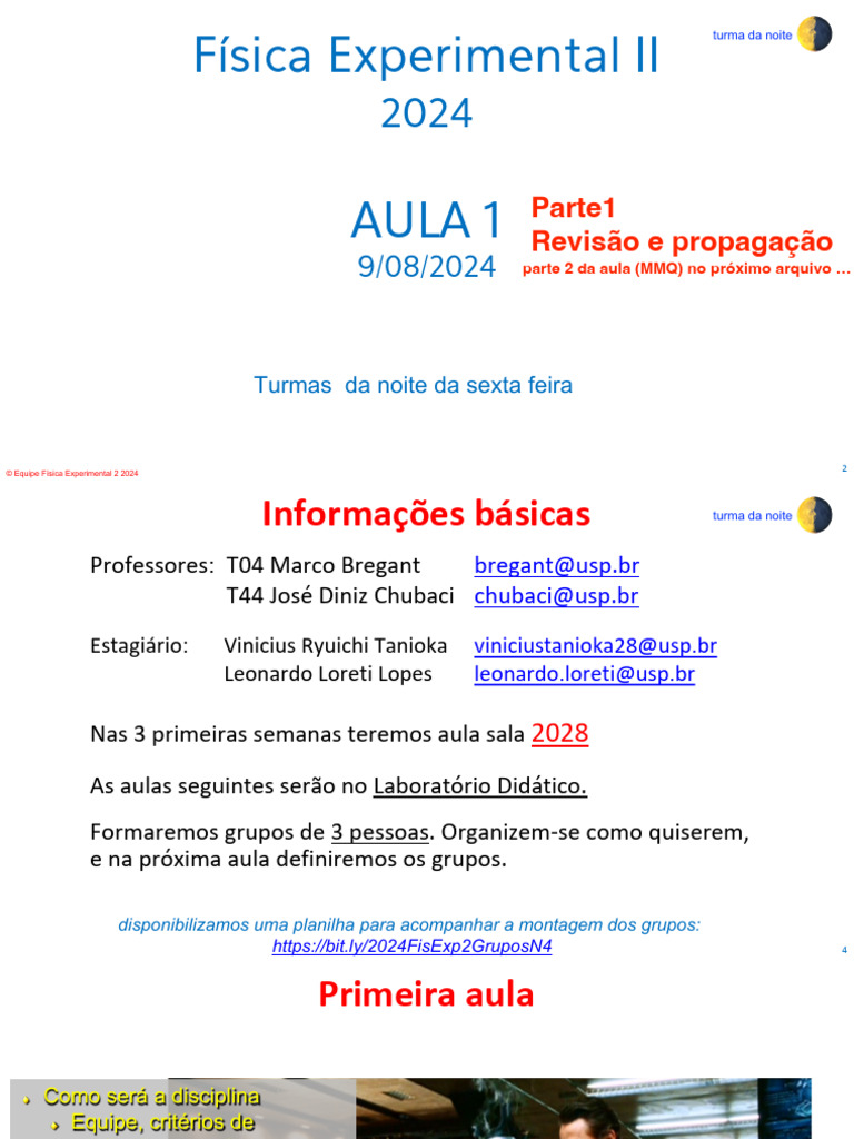2024 FisExp2 Aula01 0908N4 Parte1 | PDF