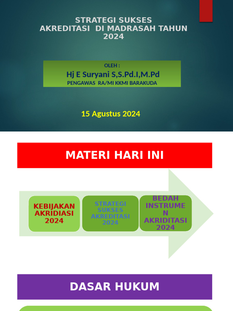 1-Strategi Sukses Akreditasi 2024 ENENG New | PDF