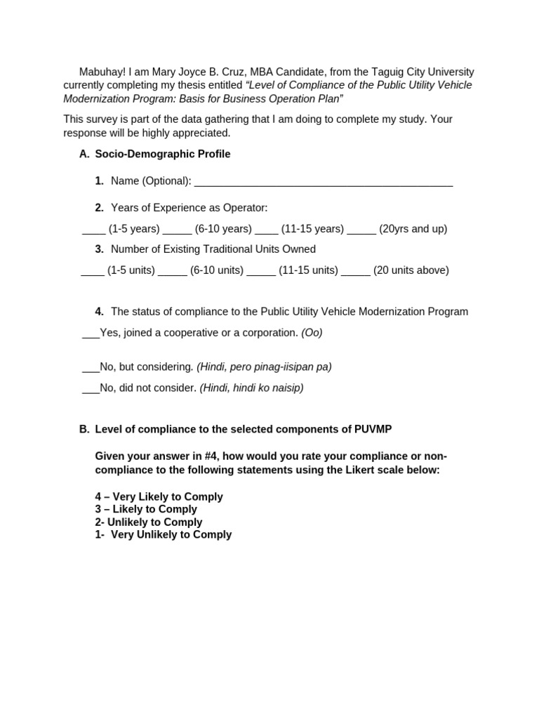 FINAL SURVEY_1 | PDF
