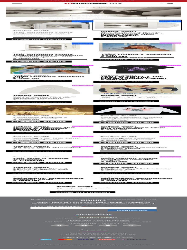 Taylor Swift - UDiscover Store MX | PDF