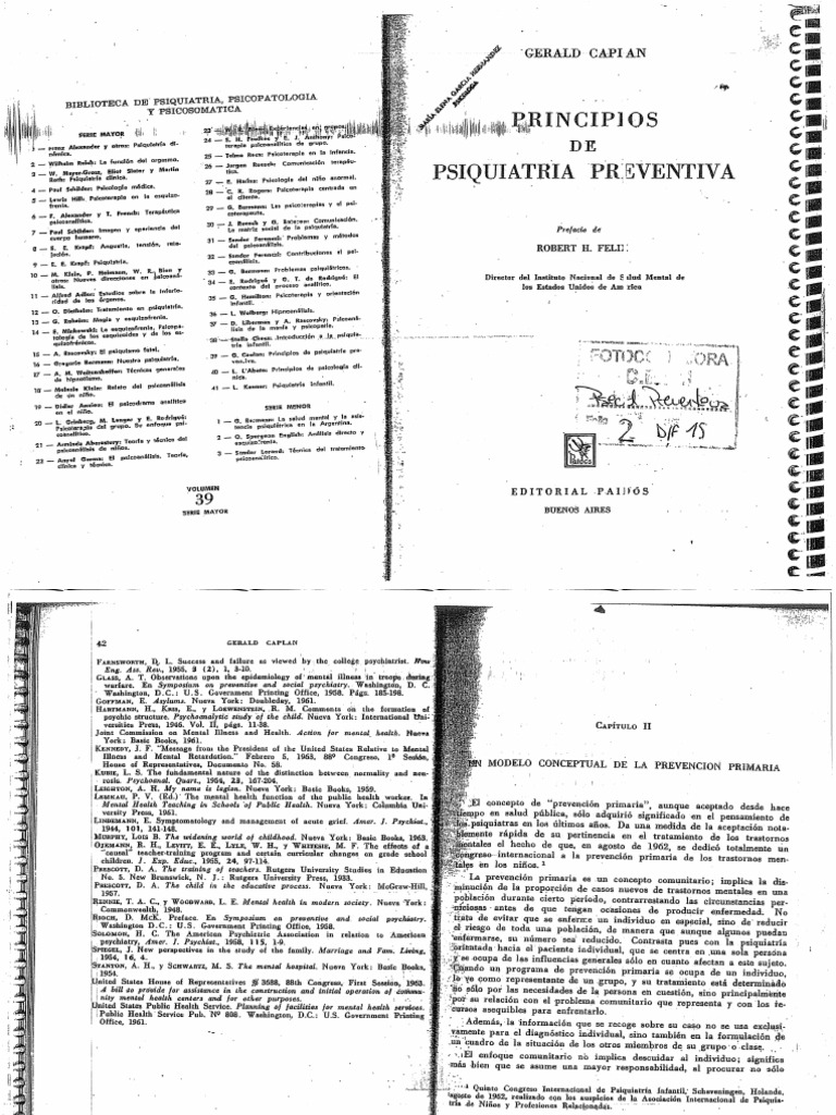 CAPLAN (1980) - Principios de Psiquiatría Preventiva. Introducción. Cap ...