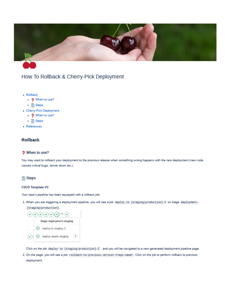 ENG-How To Rollback & Cherry-Pick Deployment-280824-100414 | PDF