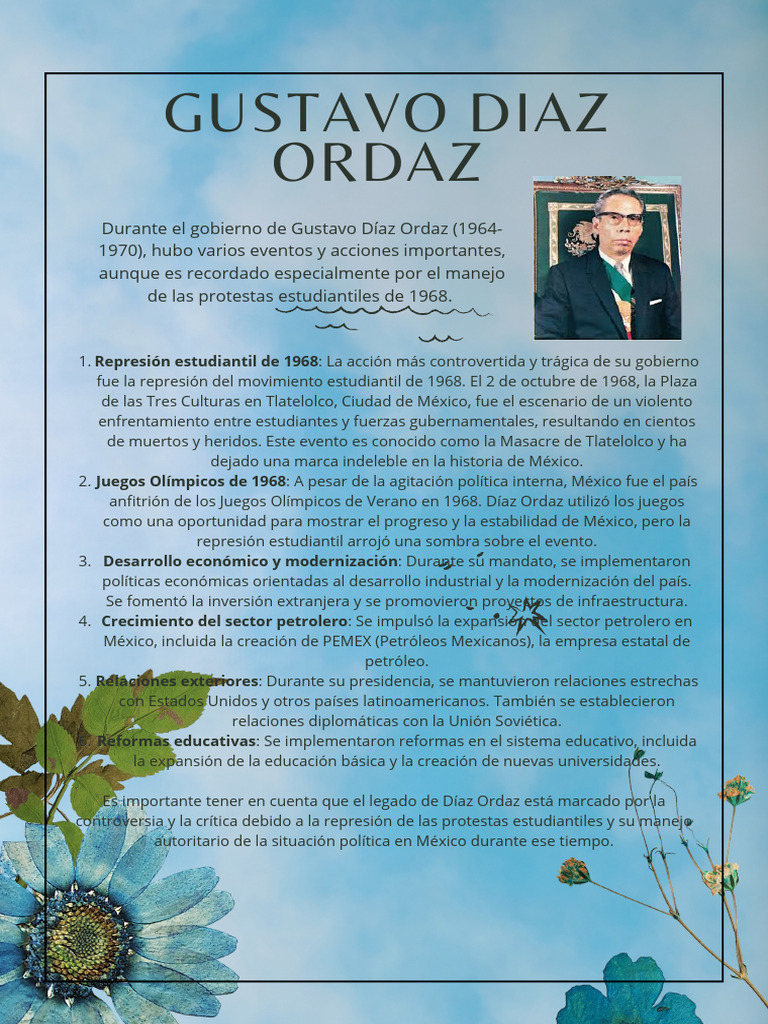 GustavoDiaz Ordaz jose lopez portillo y luis echeverria | PDF