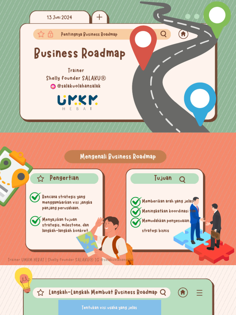 Kelas Ke 2 Training UMKM HEBAT - Business Roadmap - Compressed | PDF