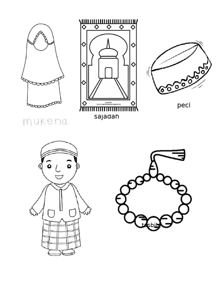 Perlengkapan Sholat Mewarnai | PDF