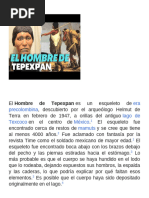 El Hombre de Tepexpan | PDF | Historia | Libros para adolescentes
