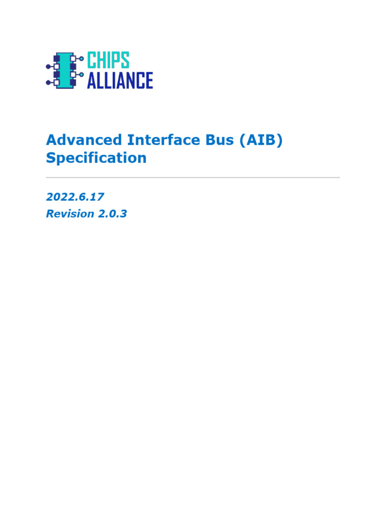 AIB - Specification 2 - 0 | PDF