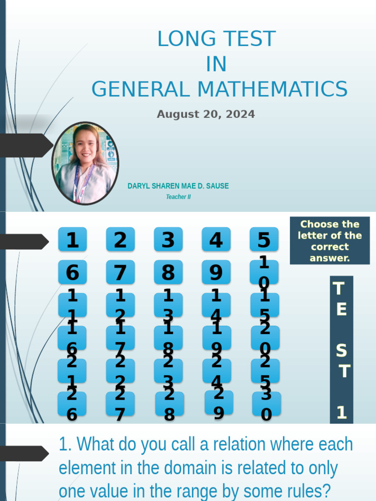 August 20 Long Test | PDF