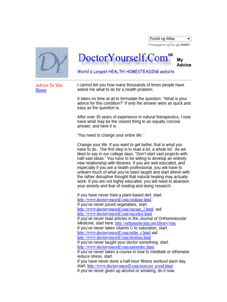 Health Advice | PDF