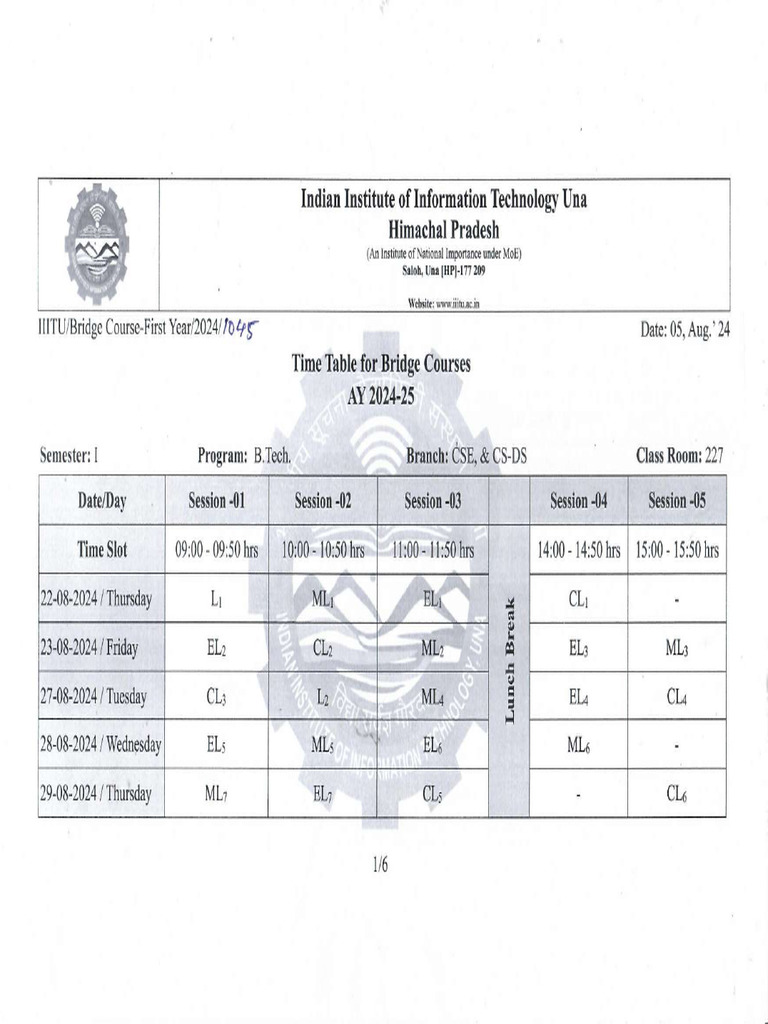 Bridge Course I Year | PDF