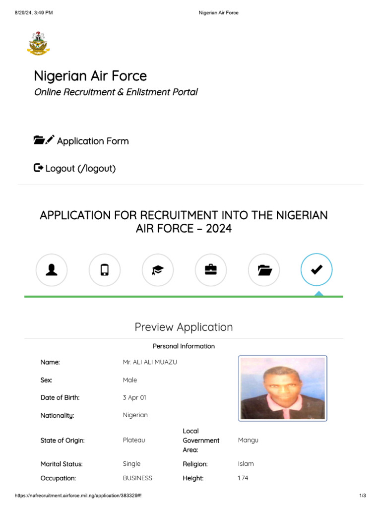 Nigerian Air Force | PDF