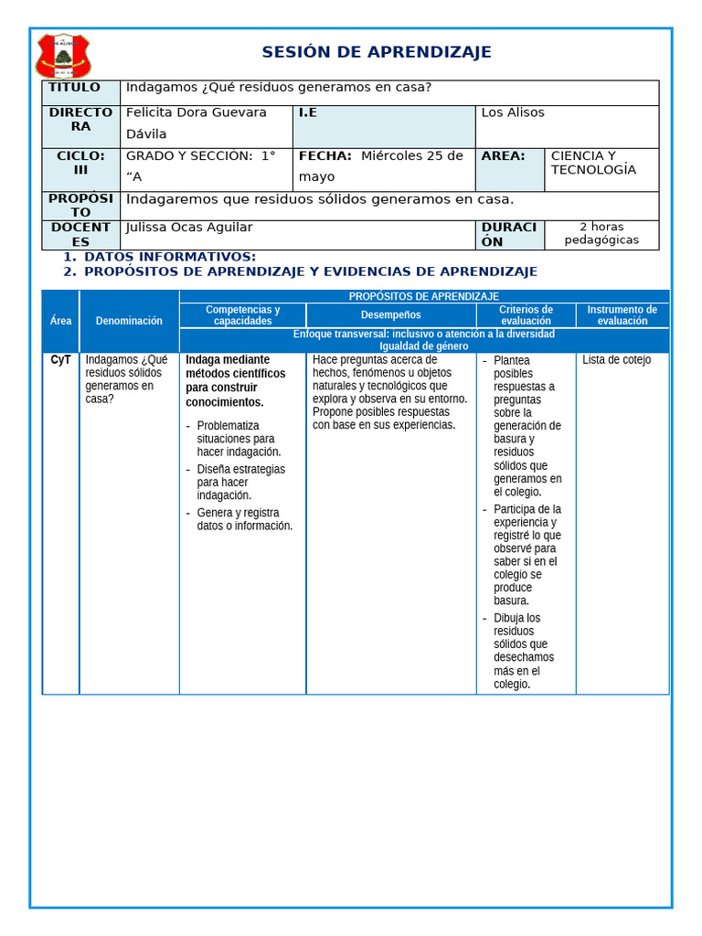 SESION C Y T 25 MAYO | PDF