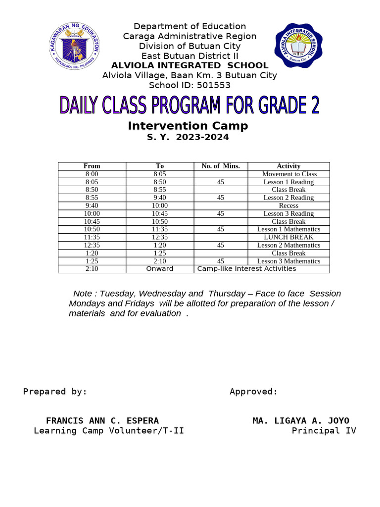 NLC-Class Program | PDF