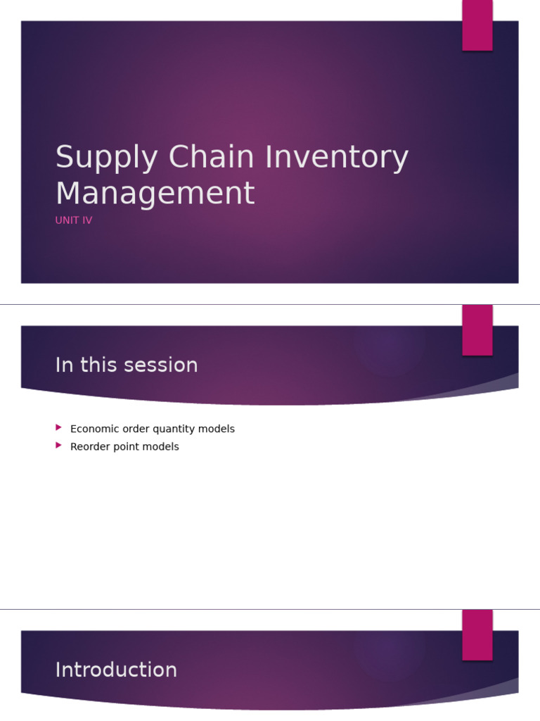 Lesson 8-Inventory Management | PDF